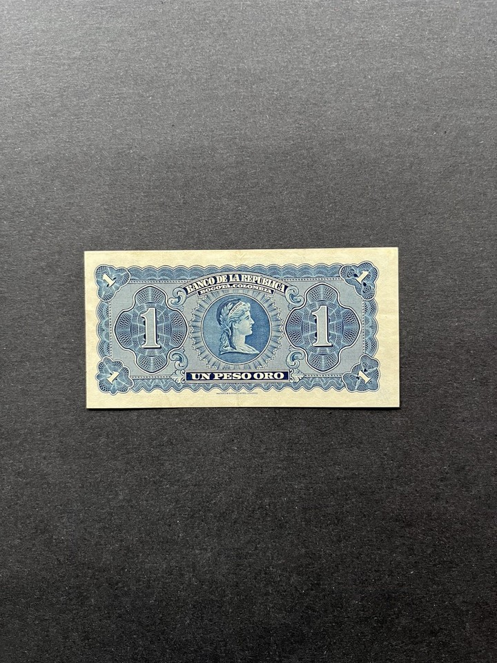 Columbia Banknote 1953 1 Peso #398a XF Circulated | eBay