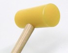 Plastic Mallet 1-3/4" D 9oz Polyethylene Yellow Hammer Non Marring ...