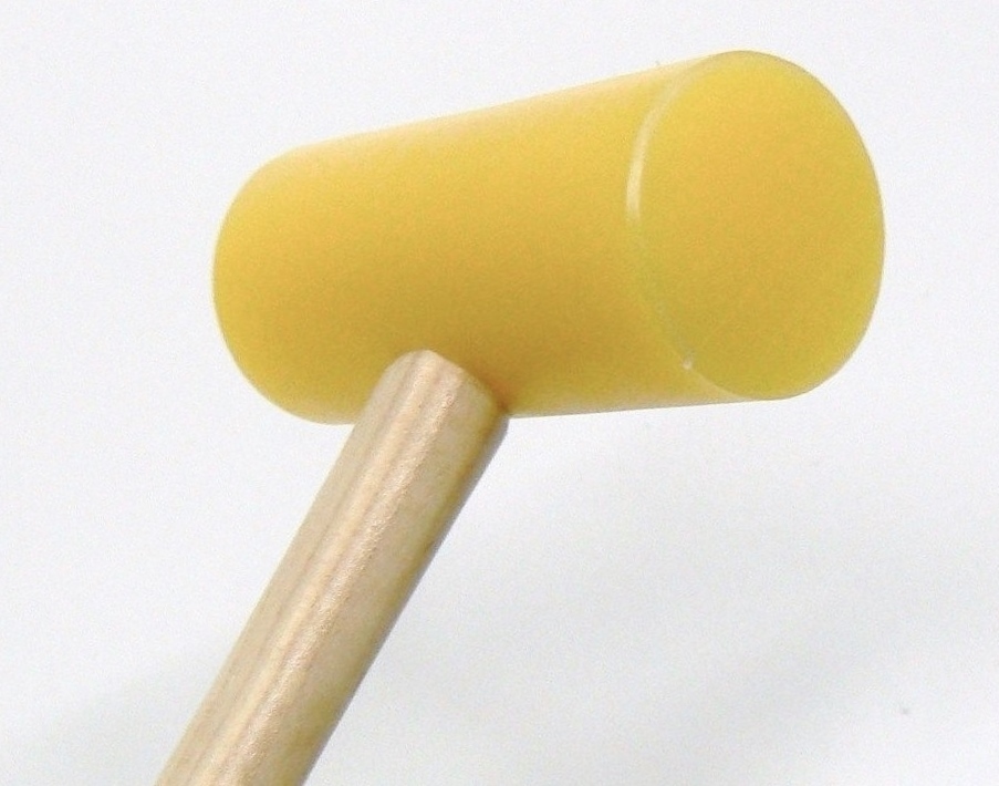 Plastic Mallet 1-3/4" D 9oz Polyethylene Yellow Hammer Non Marring ...