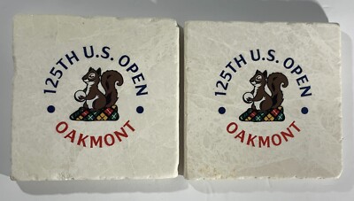 2025 US Open golf Coasters Oakmont with cork back usga new | eBay