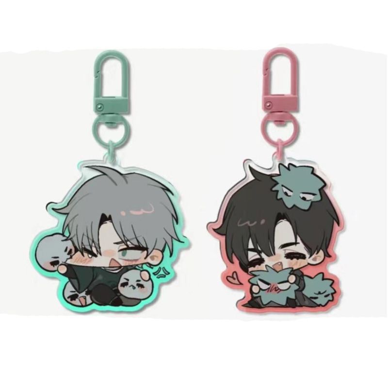 2Pc Anime Alien Stage Ivan Till Cosplay Key Chain Acrylic Keychains ...