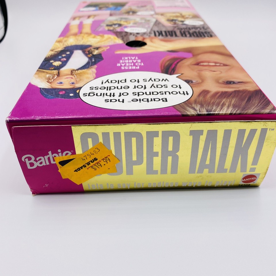 Super Talk Barbie Doll 1995 Mattel 14308 ~ Needs New Battery ~ New in ...