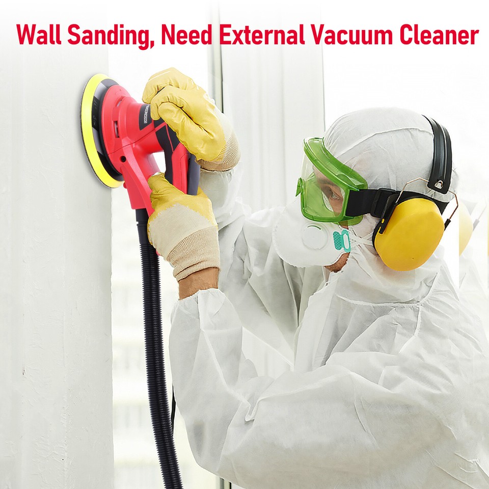 6" Electric Random Orbital Sander, Brushless Motor 350W 10000 RPM with ...