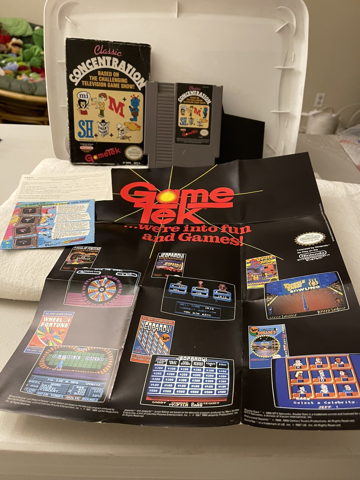 Classic Concentration (Nintendo Entertainment System, 1990) Includes ...