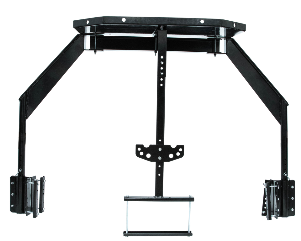 Black Portable Trailer Tray Outdoor Cargo Storage Carrier For RVs ...