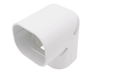 Slimduct INABA 86002 SC-100-W Vertical Elbow 100mm 3-3/4" White 4 ...
