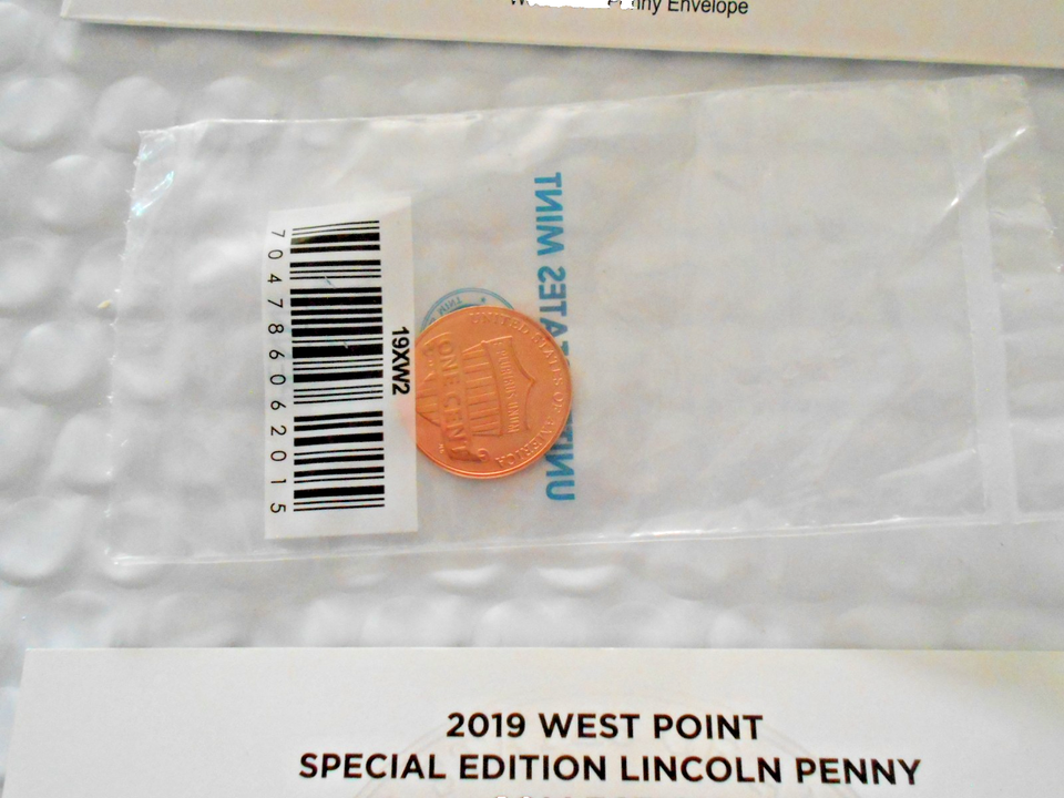 2019 W West Point Special Edition Uncirculated UNC Lincoln Shield Cent ...