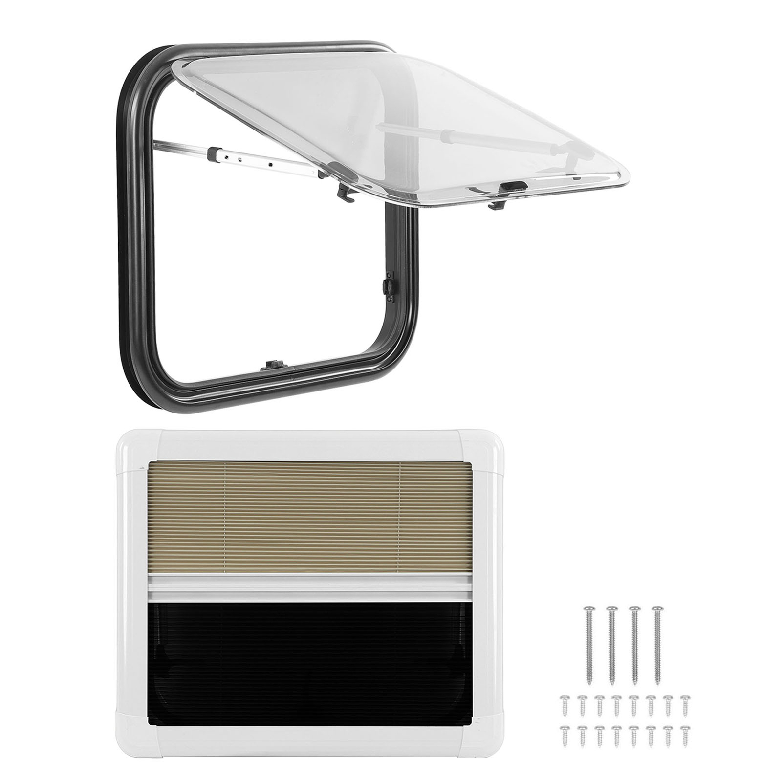 Sliding Window Round Corner Double Layer UV Protection Pull Push Style ...