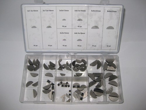80 PIECE METRIC WOODRUFF KEY (MOON) ASSORTMENT EUREKA GRAB KIT (FD-6049 ...