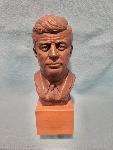 JOHN F KENNEDY 1962 Bust Sculpture Alva Museum Studios Replica By V ...