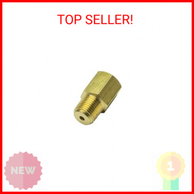 GlowShift 1/8 BSPT Male to 1/8-27 NPT Female Gauge Sensor Sender Thread ...