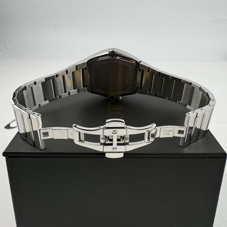 Bulova Men's Gemini Stainless Steel Blue Dial Men's Watch 96A258 (40mm ...