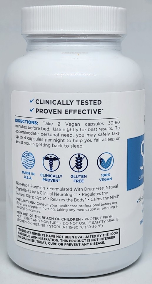 RELAXIUM Sleep Professional Strength All Natural Sleep Aid 60 Capsules ...