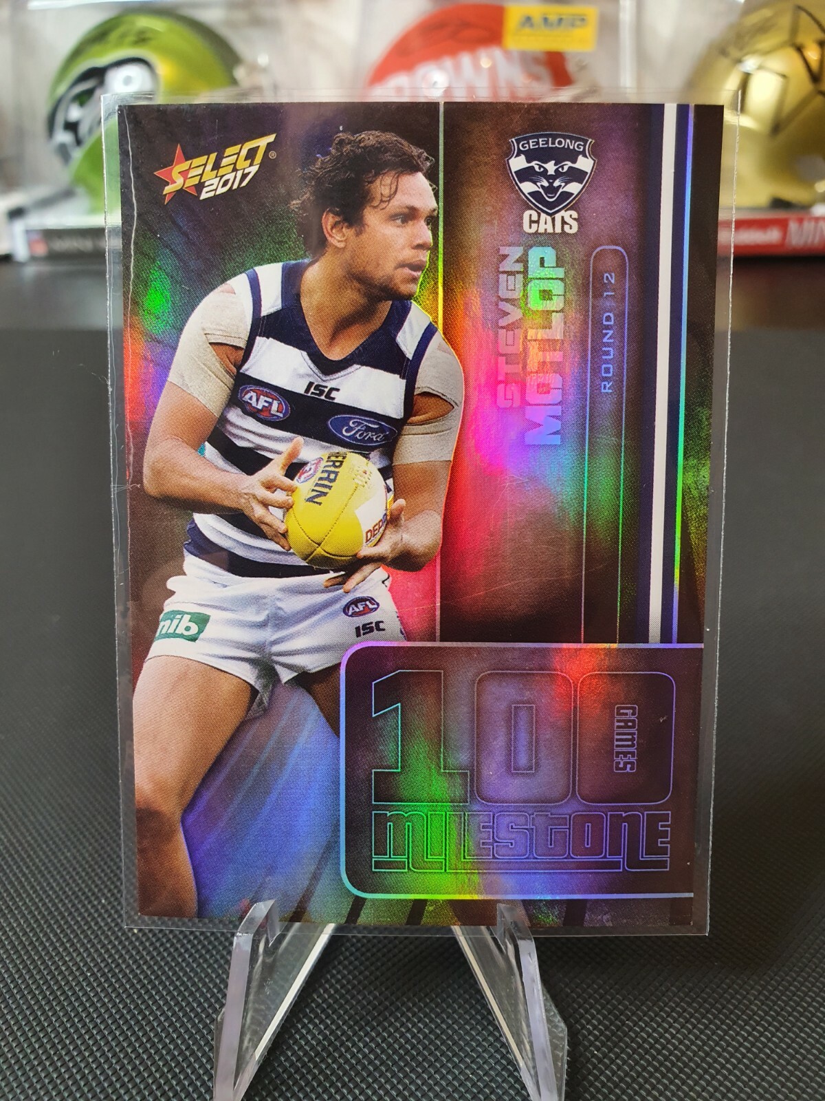 2017 AFL Footy Stars Trading Card Milestones Subset MG30 Steven Motlop ...