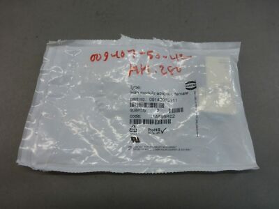 Harting 09140013111 Female Adapter Module, 2 Pack - NEW Surplus! | eBay
