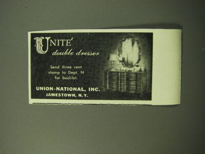 1950 Union-National Unite Double Dresser Ad | eBay