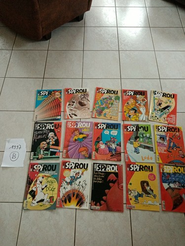 1997 GROS LOT 15 MAGAZINES SPIROU BD revue bande dessinée-FRAIS FREE PORT! | eBay