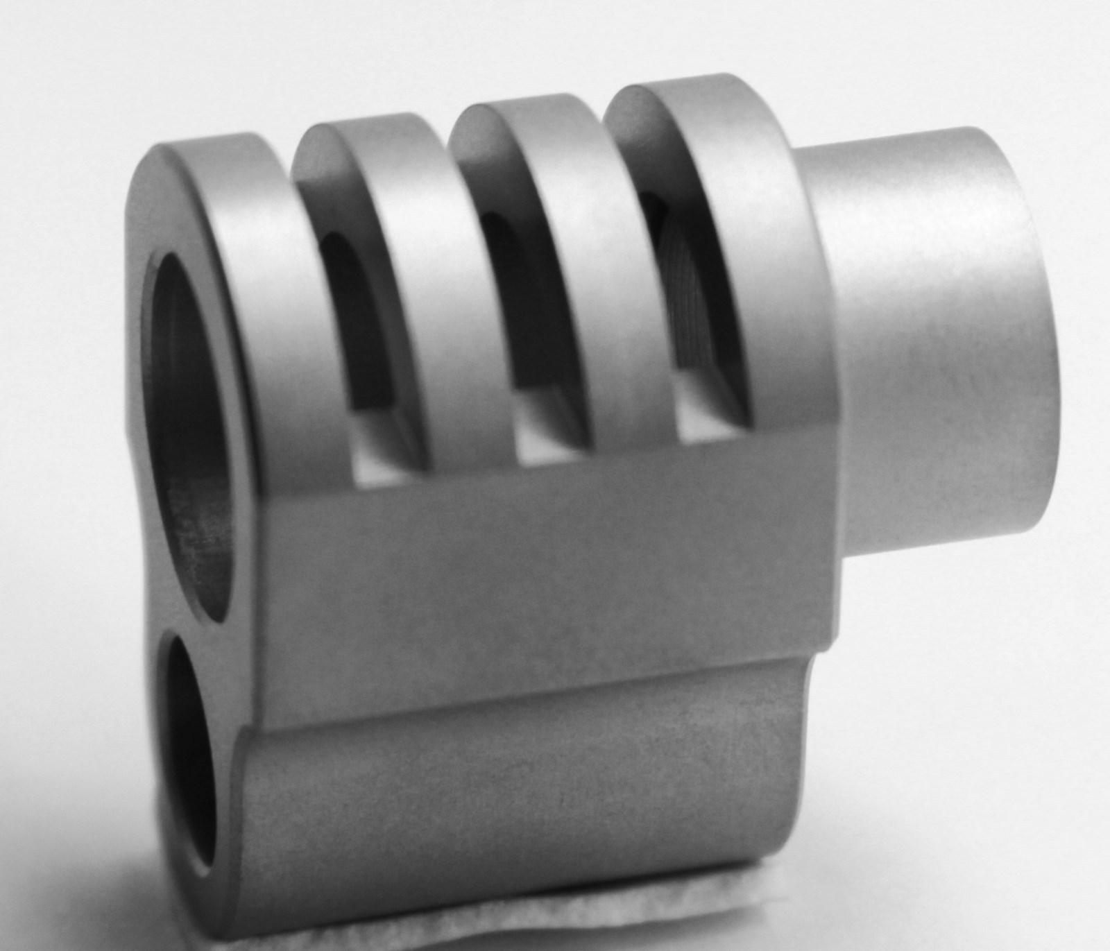 1911 COMMANDER style Compensator Muzzle Brake .45acp SS Satin Finish ...