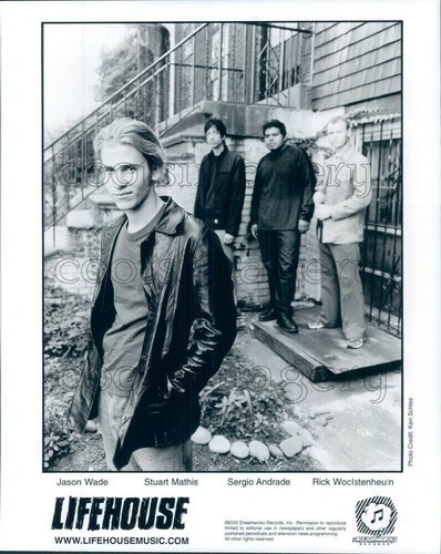 2000 Press Photo Alternative Rock Band Lifehouse Jason Wade | eBay