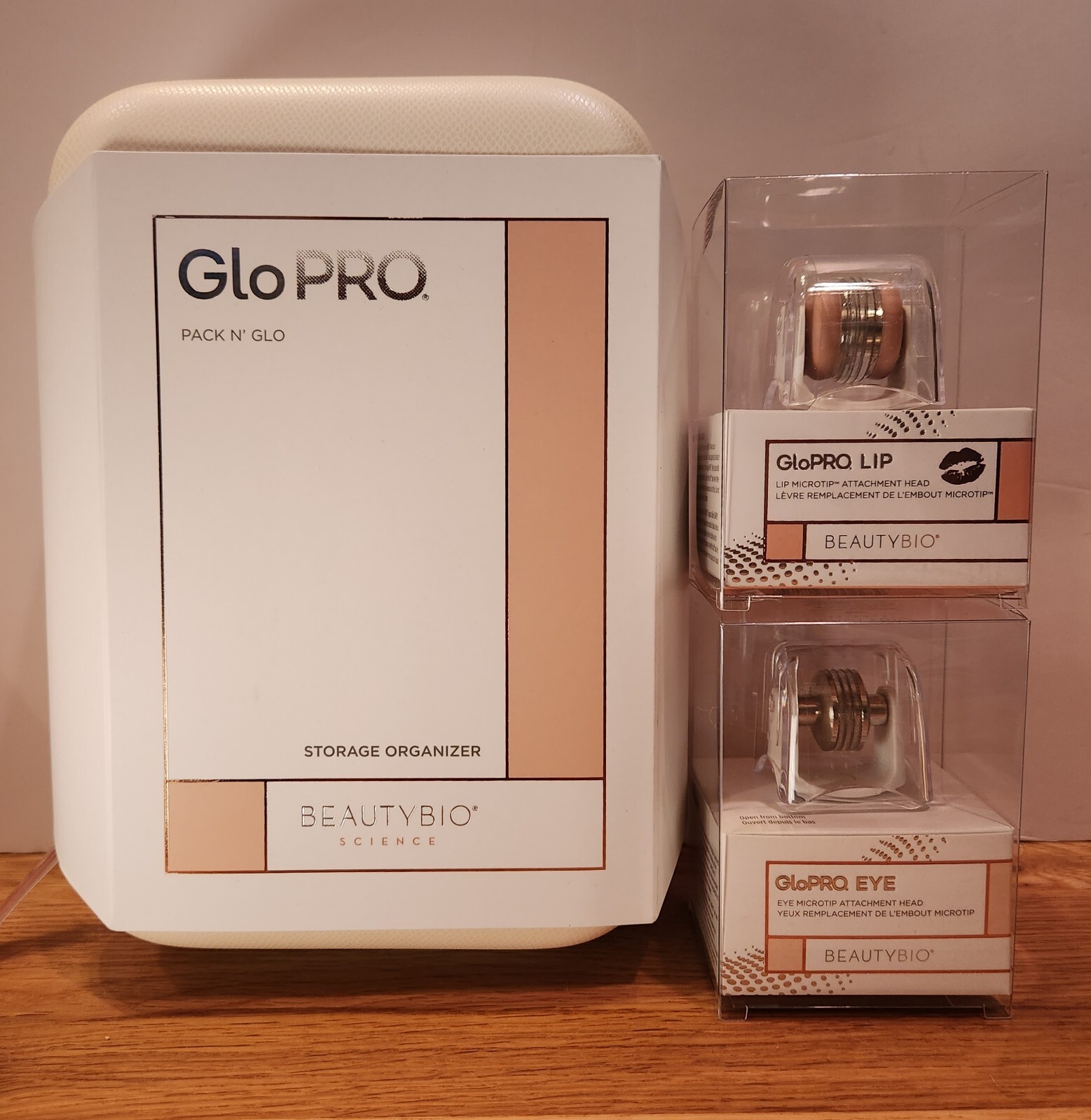 BeautyBio Glopro Eye Attachment, Lip Attachment + Storage Organizer | eBay