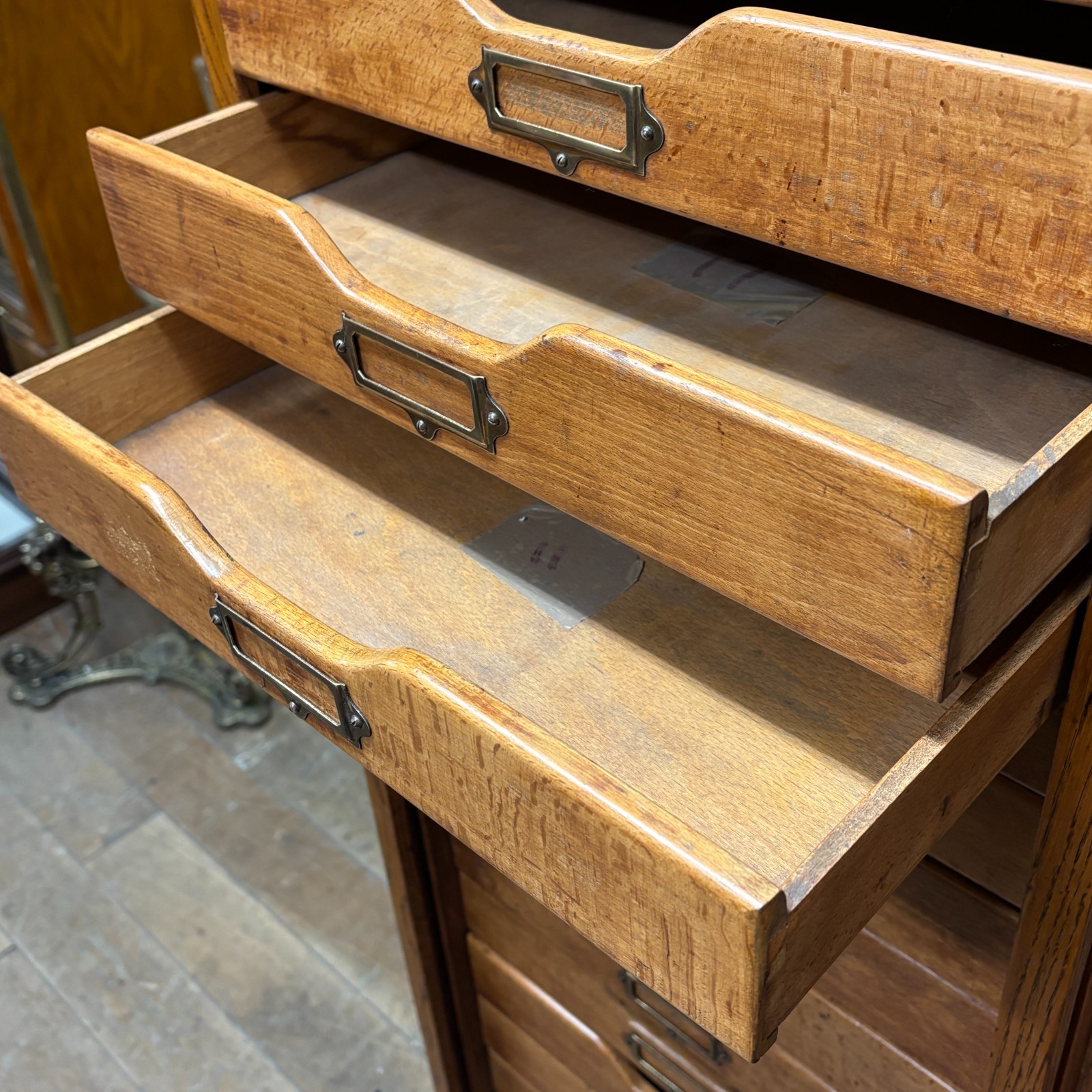 1920s Oak Filing Cabinet | eBay UK