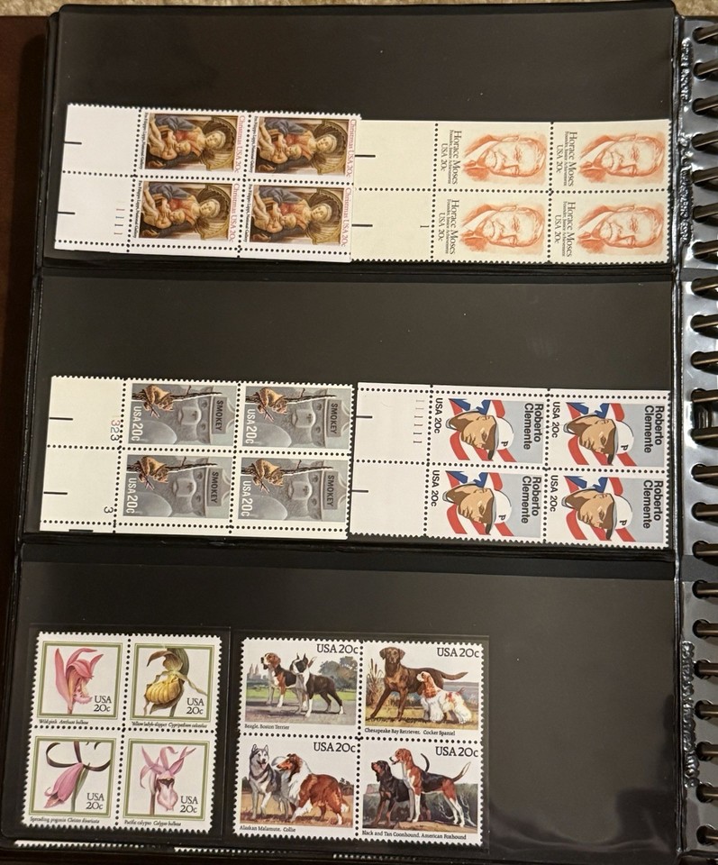 US Stamp Album Lot 500+ Mint & Used Stamps | Vintage Estate Collection ...