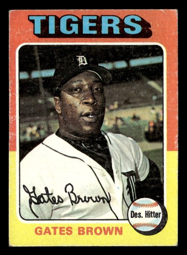 1975 Topps Mini Gates Brown #371 VG Detroit Tigers | eBay