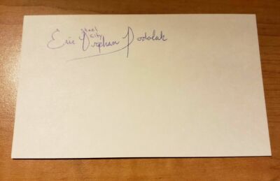 ERIC PODOLAK - BOXER - AUTOGRAPH SIGNED - INDEX - LEAF LOA COA - A266 ...