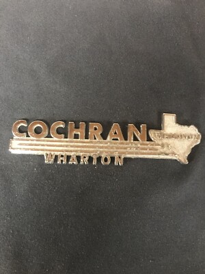 Vintage Cochran Dealership Badge Emblem Auto Plaque Decor State Of ...