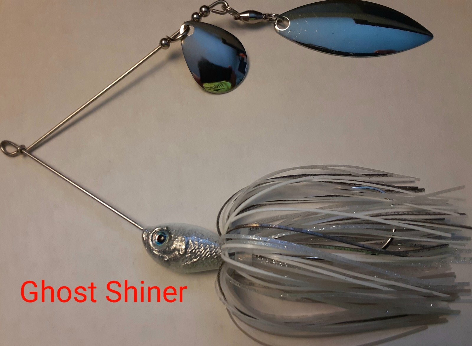 Custom Ultra Minnow Spinnerbait 1/2oz. Elite Quality Extreme Ghost ...