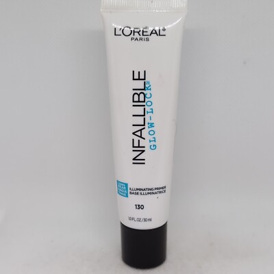 L'Oreal Infallible Glow-Lock Illuminating Primer (130) 1.0fl.oz./30ml ...