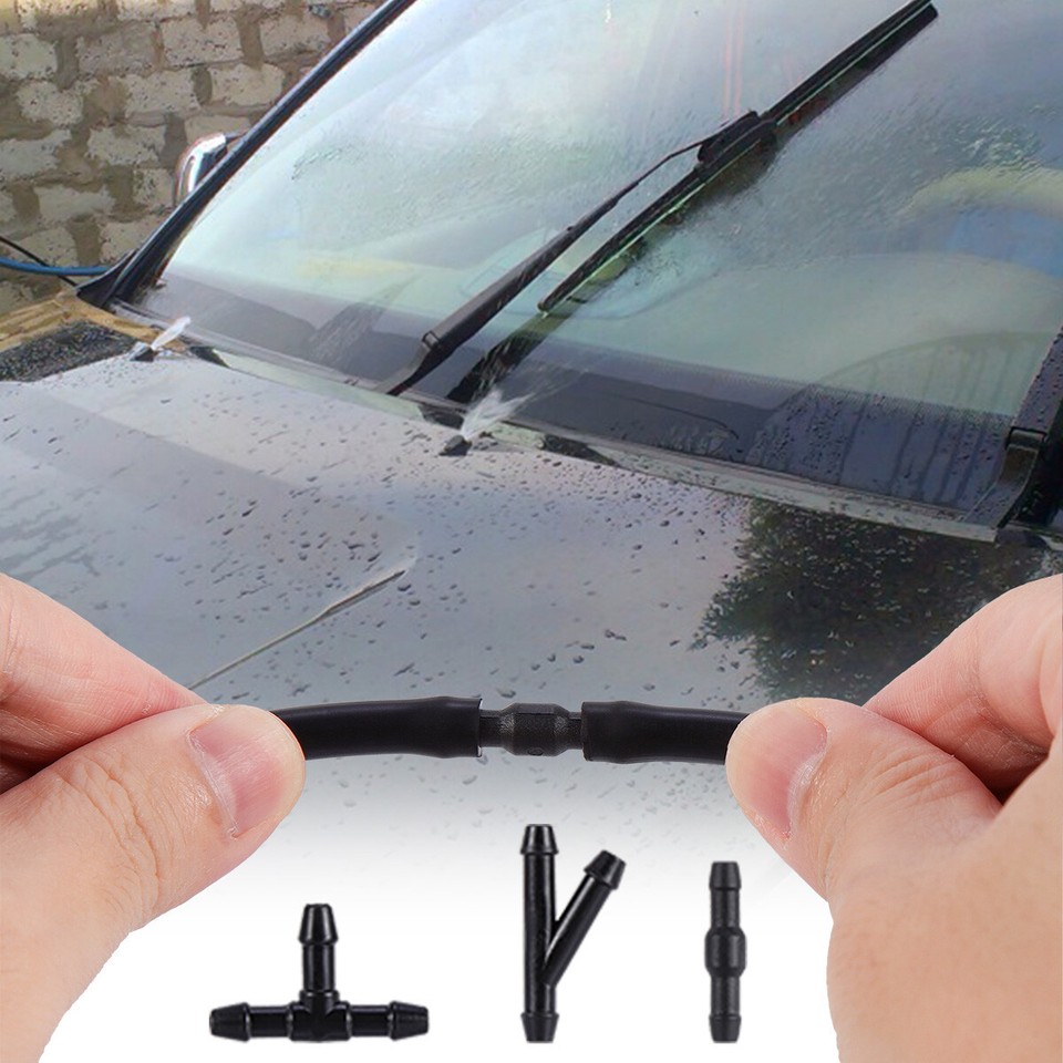 2M W/Connector Windshield Wiper Washer Nozzle Hose Kit Universal Fluid ...