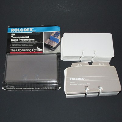 Rolodex & Business Card Files - Refill Card