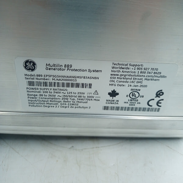 Relé Do Proteção GE Multilin 889 EP5P5G5HNNAANGMSFB3ASNBN | eBay