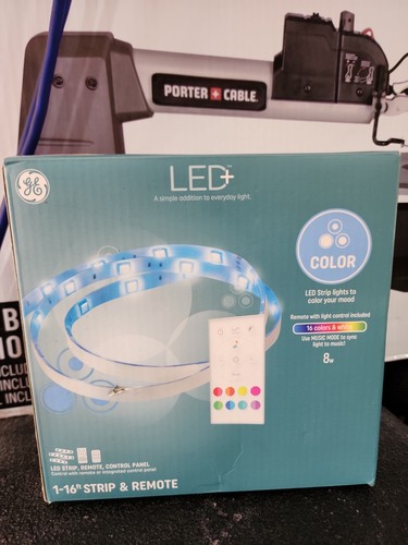 GE 16ft Remote and Control Panel Included LED+ Color Changing Light ...