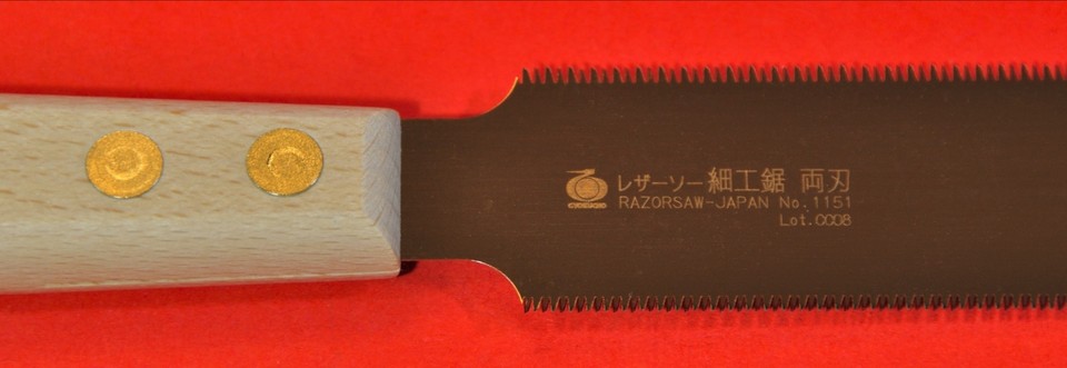Gyokucho Razorsaw FLUSH CUTTING KUGIHIKI wood saw cut Double edges ...