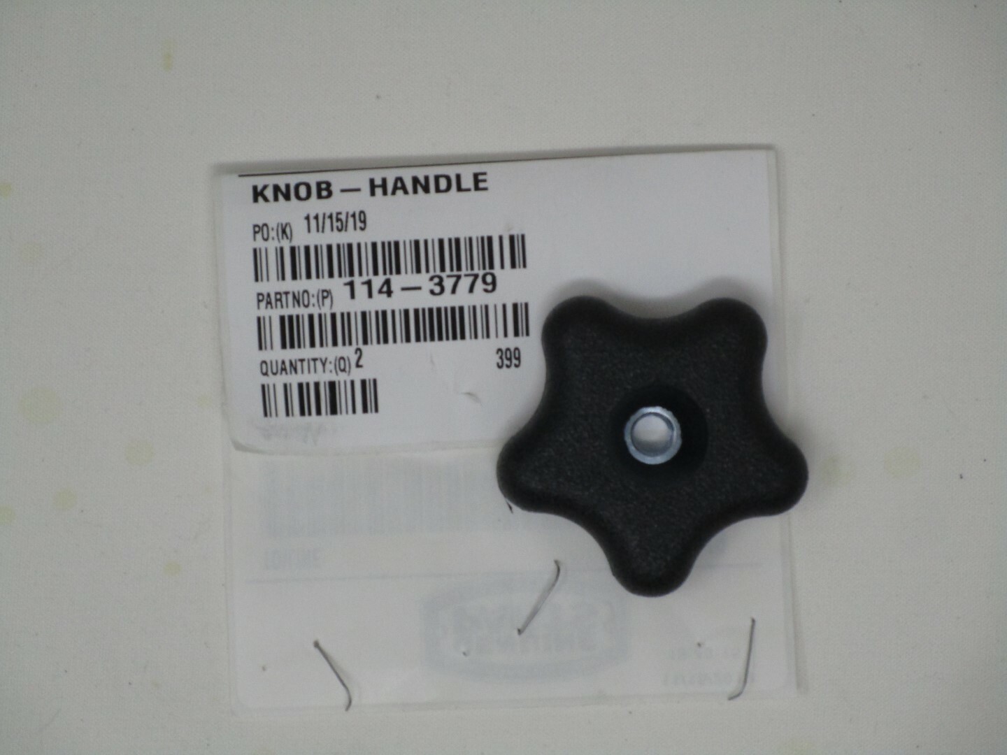 Genuine Toro 114-3779 Handle Knob Folding Snowthrower Power Clear CCR ...