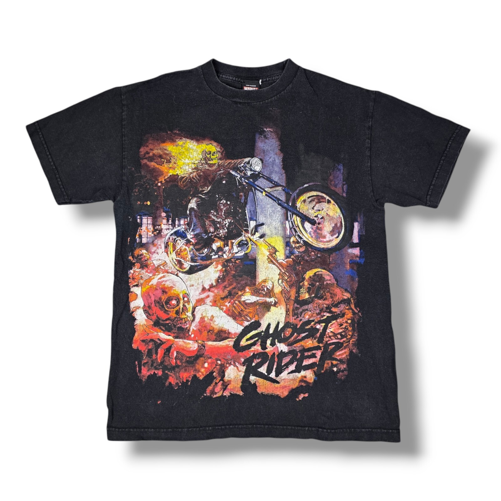 Vintage 2007 Mad Engine Marvel Ghost Rider Zombies T-… - Gem
