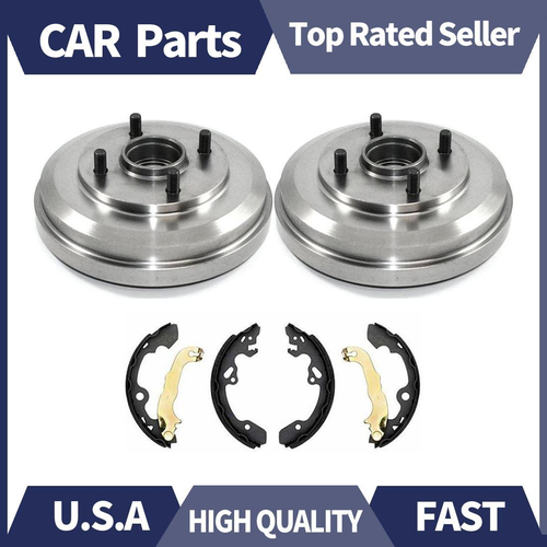 For 2009-2011 Ford Focus Rear Brake Drums & Brake Shoes Kit | eBay