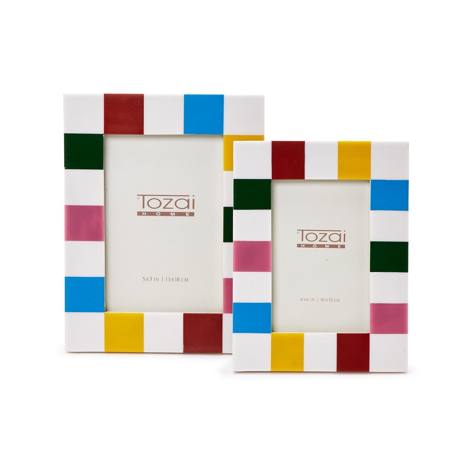 Tozai Colorblock Set of 2 Photo Frames | eBay
