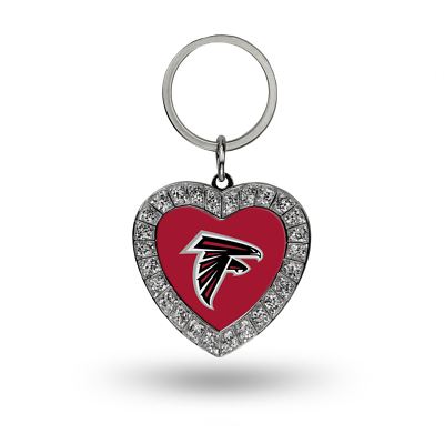 Atlanta Falcons Keychain NFL Womens Rhinestone Heart Key Ring | eBay