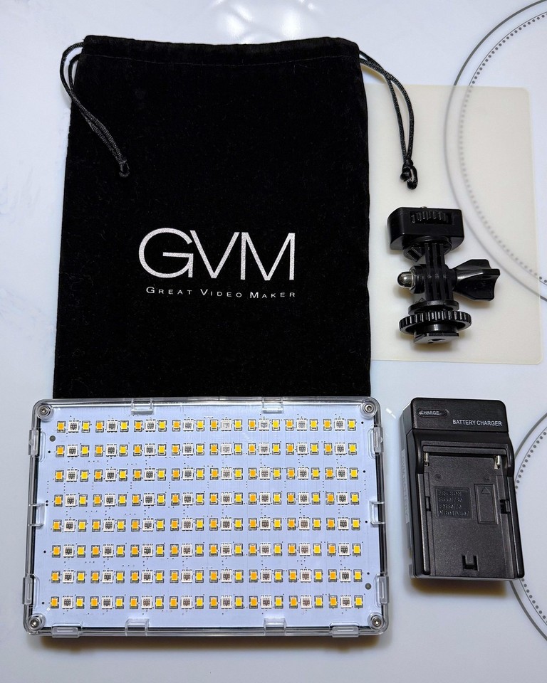 GVM RGB 10S LED Camera Video Lights Full Color Output with APP Control ...