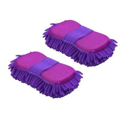 Microfiber Car Wash Sponge Non Scratch Chenille Microfiber Washing ...