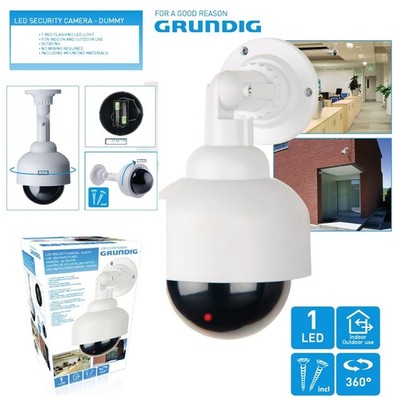 360° Fake Dummy Security Camera CCTV With Flashing LED Light Dome ...