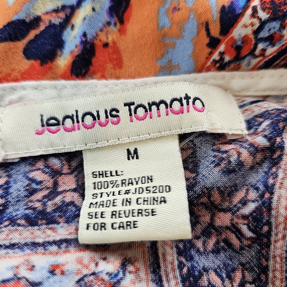 Jealous Tomato Dress Size Medium Handkerchief Dress Adjustable Straps ...