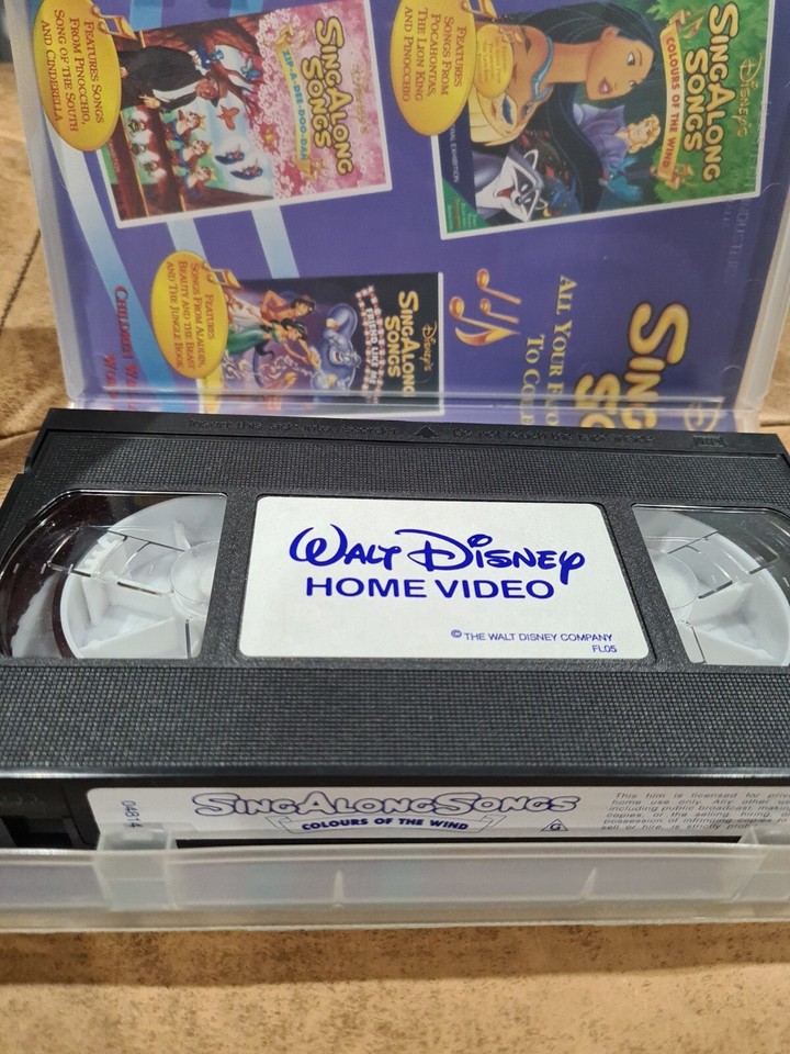 DISNEY ~ SING ALONG SONGS ~ CIRCLE OF LIFE & COLOURS OF THE WIND ~ PAL ...
