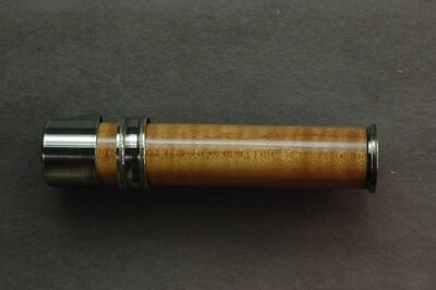 FLY ROD REEL SEAT Curly Maple 10437 Blued Pocketed NS Slide Band 0.435 ...