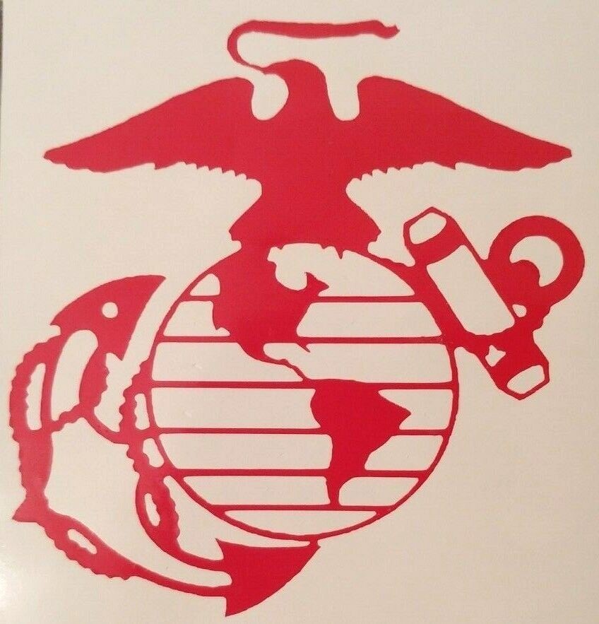 USMC Emblem vinyl sticker decal choose Color/Size US Marines | eBay