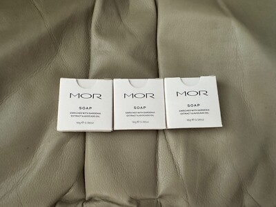 3x Mor BODY SOAP - 16g - NEW BOXED Gardenia Extract Avocado Oil Wash | eBay
