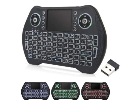 Mini Wireless Keyboard Backlit With Touchpad Mouse Combo and Multimedia ...